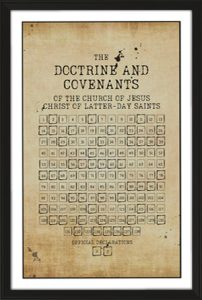 LARGE 11″ X 17″ | Doctrine and Covenants Reading Chart | Nauvoo Mercantile