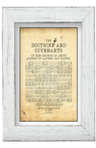 LARGE 11″ X 17″ | Doctrine and Covenants Reading Chart | Nauvoo Mercantile