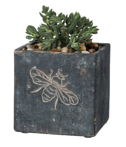 Cement Bumble Bee Planter | Nauvoo Mercantile